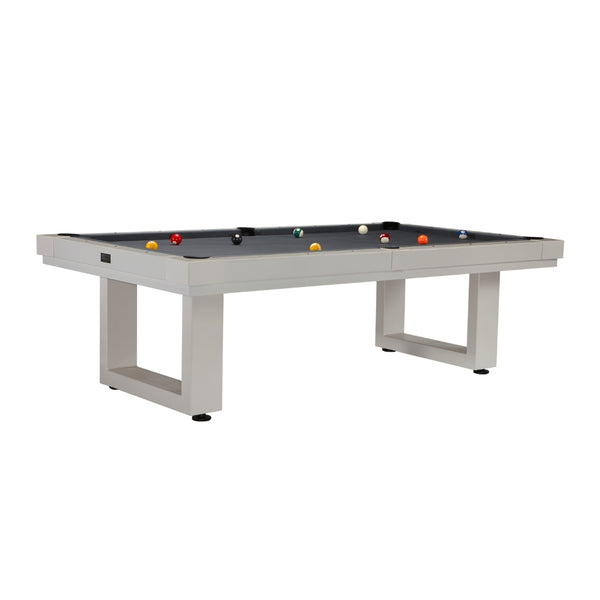 American Heritage Lanai Outdoor Pool Table in Oyster Grey - Game Room Spot