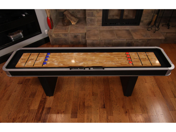 Atomic 9’ Platinum Shuffleboard Table - Game Room Spot